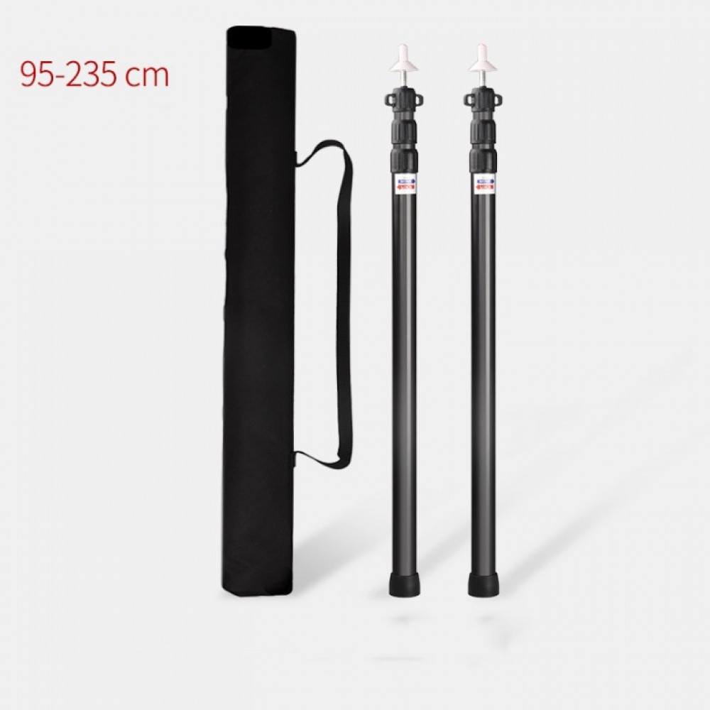 Adjustable Aluminum Tent Poles | 4-Section Telescopic Pole for Hammocks ...